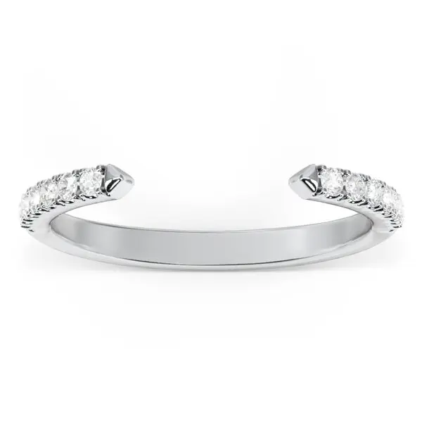 Jewlr Pavé Birthstone Open Cuff Ring