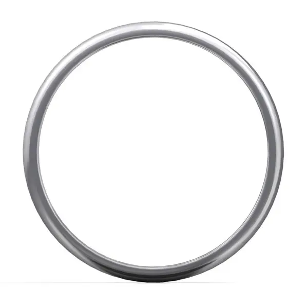 Jewlr Classic Half Round Wedding Band 5mm Width