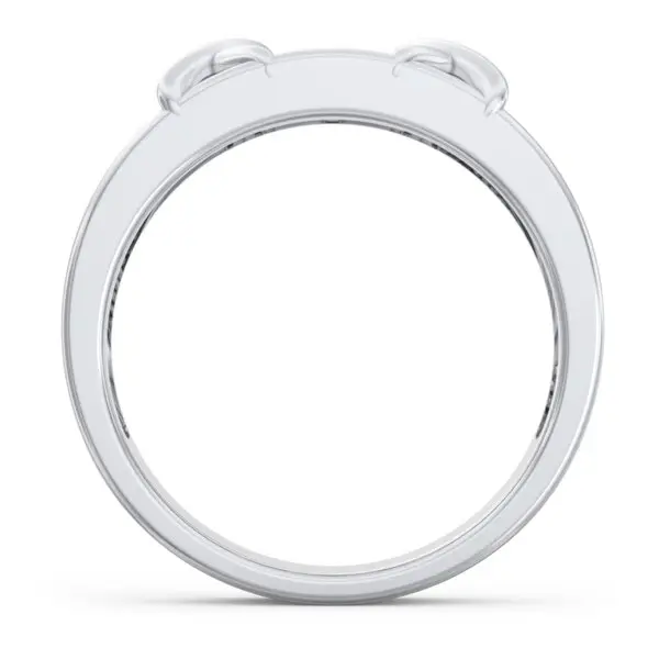 Jewlr 2-stone Family Ring With “x” Stitch Detail