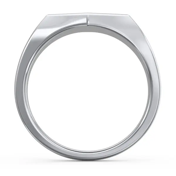 Jewlr Engravable Wood Hexagon Signet Ring Cherry