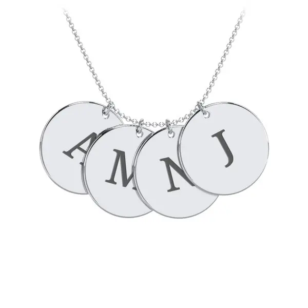 Jewlr Engravable 4 Disc Pendant