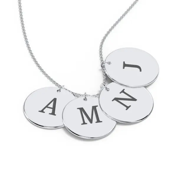 Jewlr Engravable 4 Disc Pendant