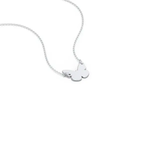 Jewlr Engravable Butterfly Charm Necklace