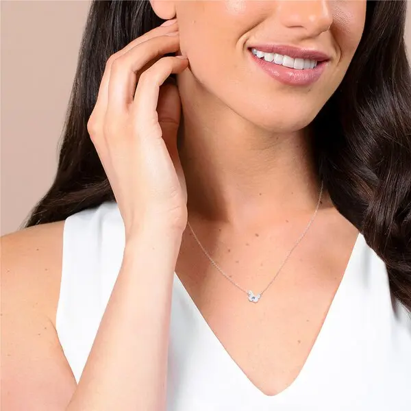 Jewlr Engravable Butterfly Charm Necklace