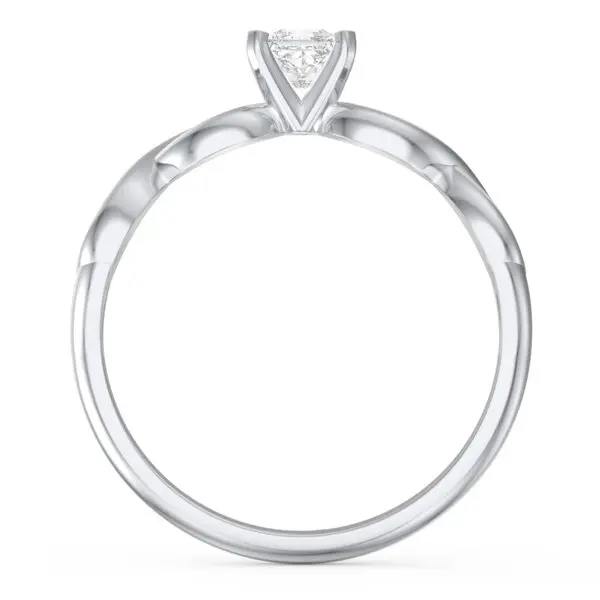 Jewlr 1/4 Ct. Princess Gemstone Infinity Engaget Ring