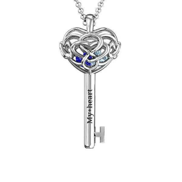 Jewlr Infinitely In Love Caged Key Pendant