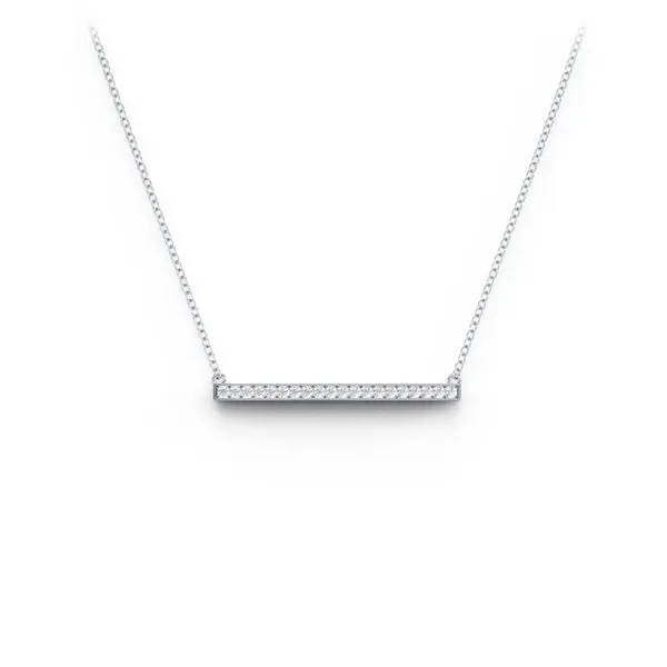 Jewlr Horizontal Bar Necklace With Gemstones