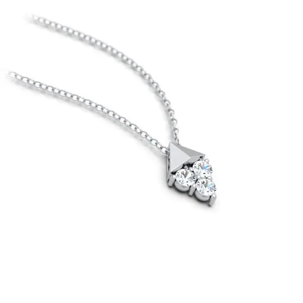 Jewlr Diamond Shape Pendant With Gemstones