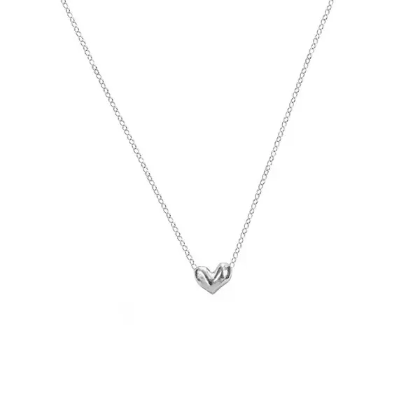 Jewlr Puffed Heart Pendant