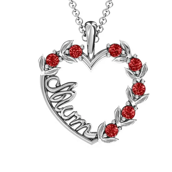 Jewlr Mum's Heart Of Love Pendant