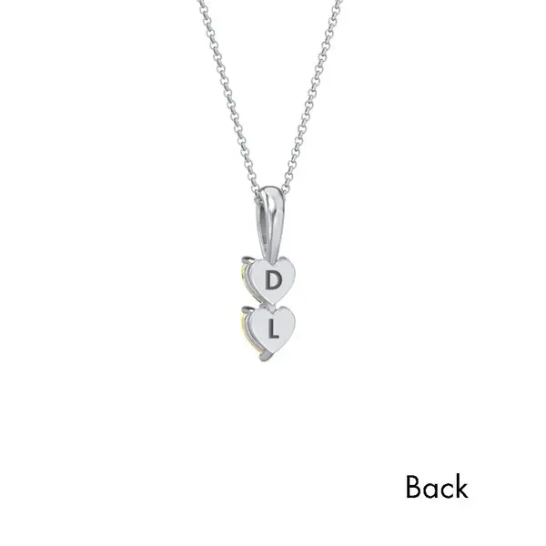 Jewlr Engravable Generations Stacking Hearts Pendant 2