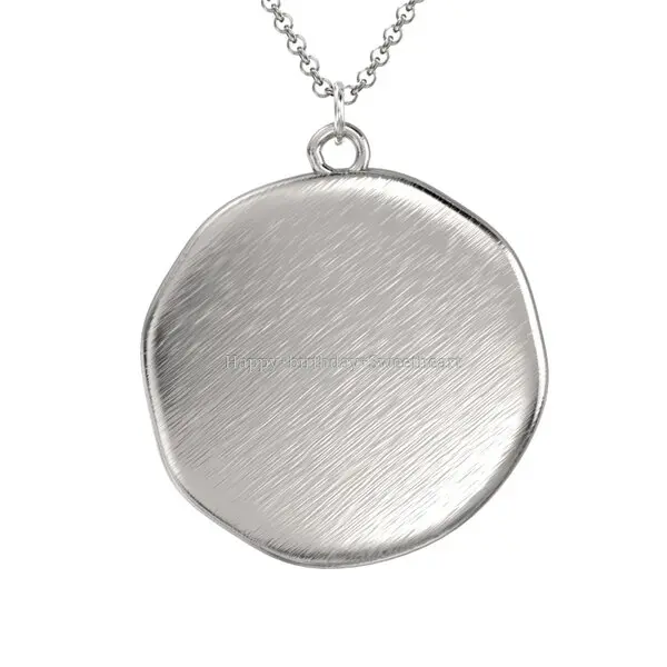 Jewlr Initial Medallion Necklace B