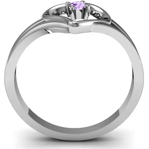 Jewlr Split Shank Heart Ring