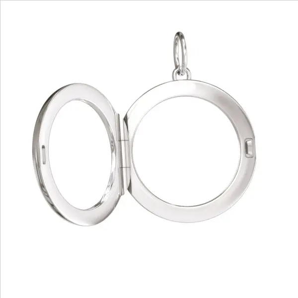 Jewlr Engravable Round Photo Locket Charm