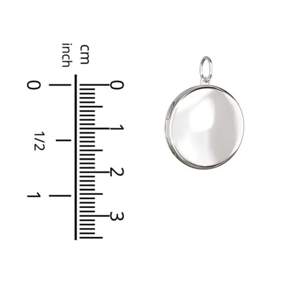 Jewlr Engravable Round Photo Locket Charm