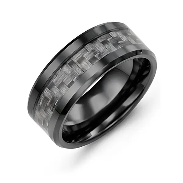 Jewlr Nightfall 9mm Ring With Carbon Fiber Inlay