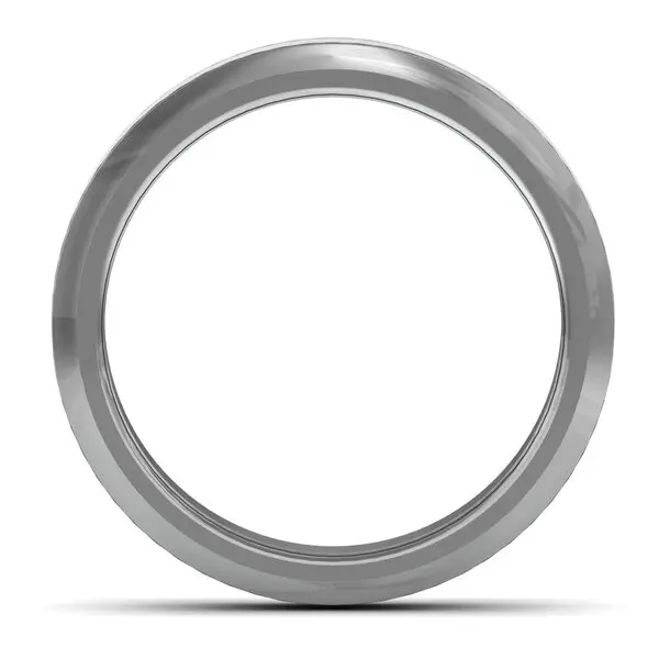 Jewlr Beveled Edged Brushed Ring
