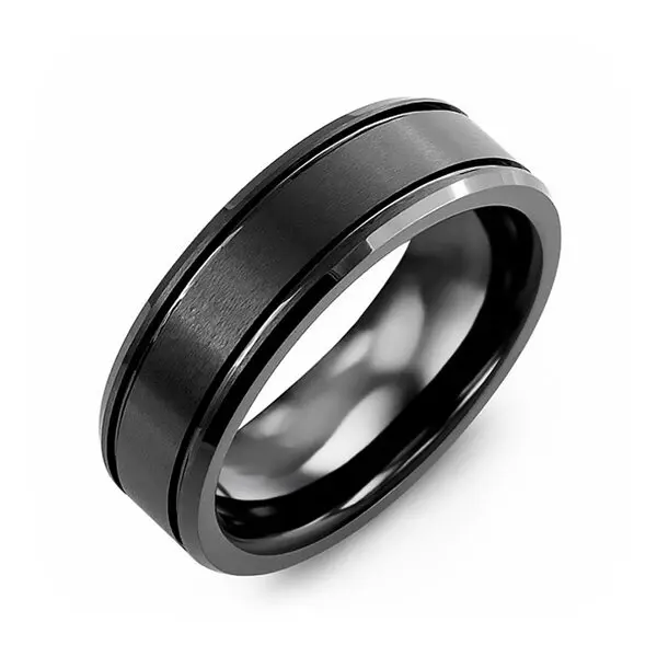 Jewlr Hammered Black Ring
