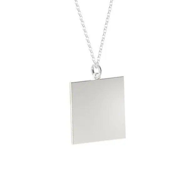 Jewlr Square Frameless Photo Necklace
