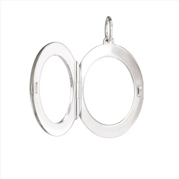 Jewlr Engravable Oval Photo Locket Charm