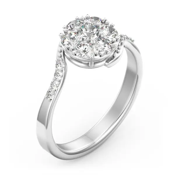 Jewlr Ariel Round Cluster Ring