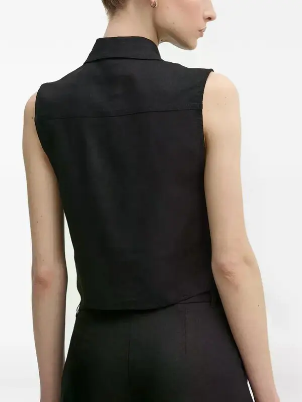 GAUDI Logo-detail Sleeveless Shirt