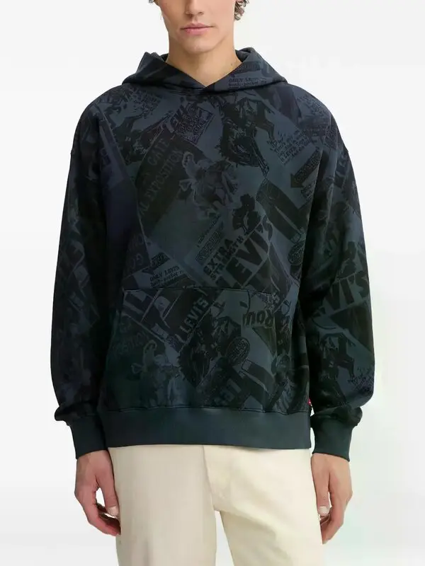 LEVI'S Sunset Printed Hoodie - Blue