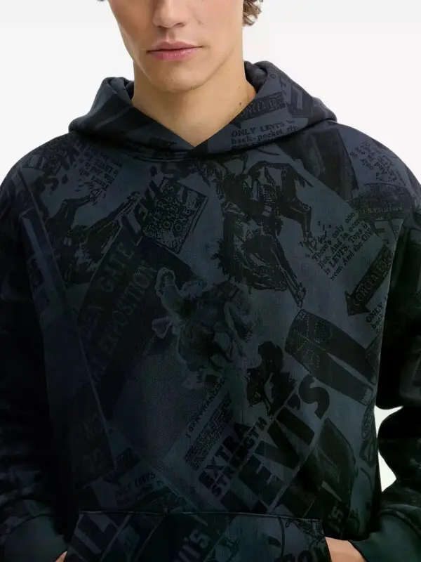 LEVI'S Sunset Printed Hoodie - Blue