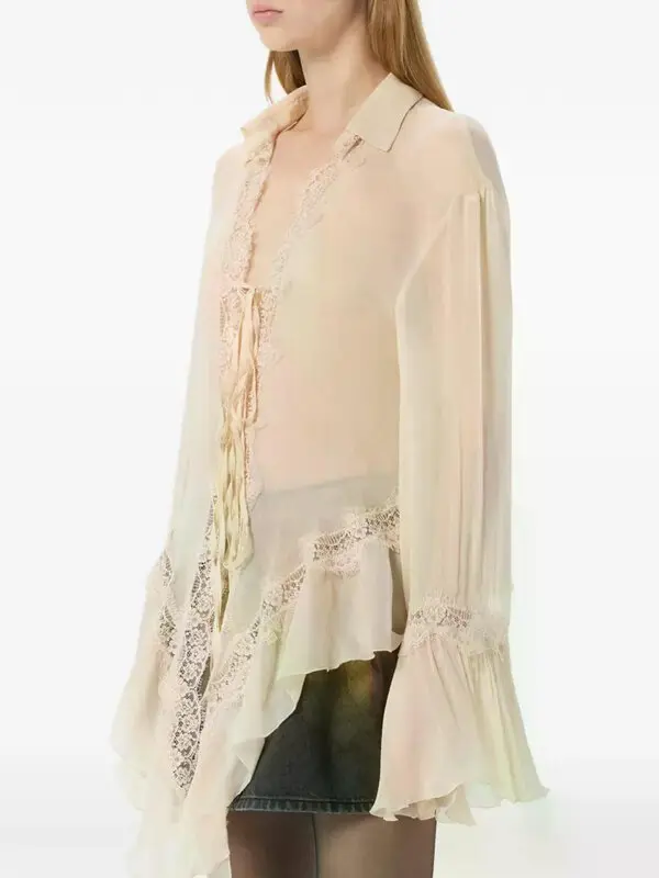 Blumarine Lace-trim Blouse