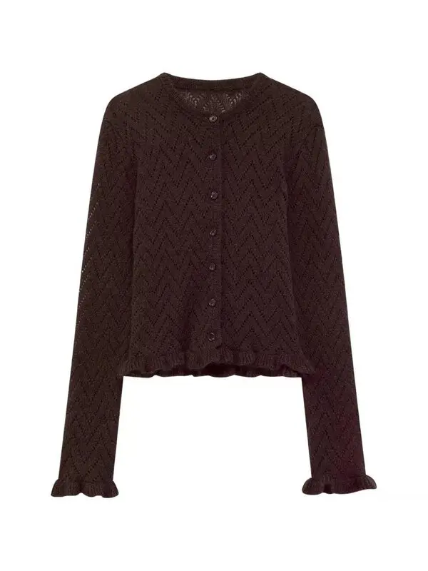 MSGM Ruffle-trim Cardigan