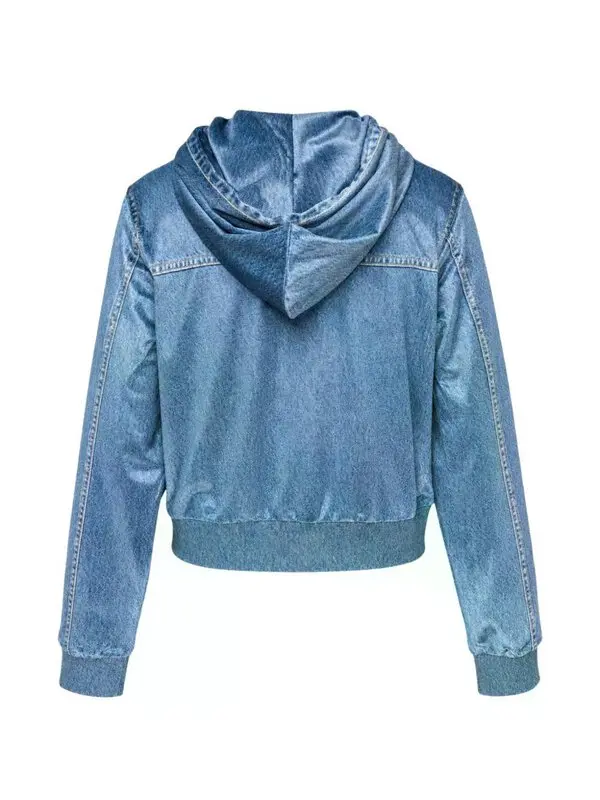 Rag & Bone Miramar Velvet Hoodie - Blue