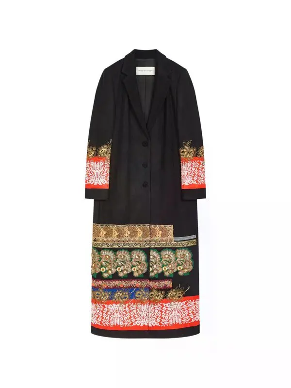 Dries Van Noten Embroidered Wool Coat