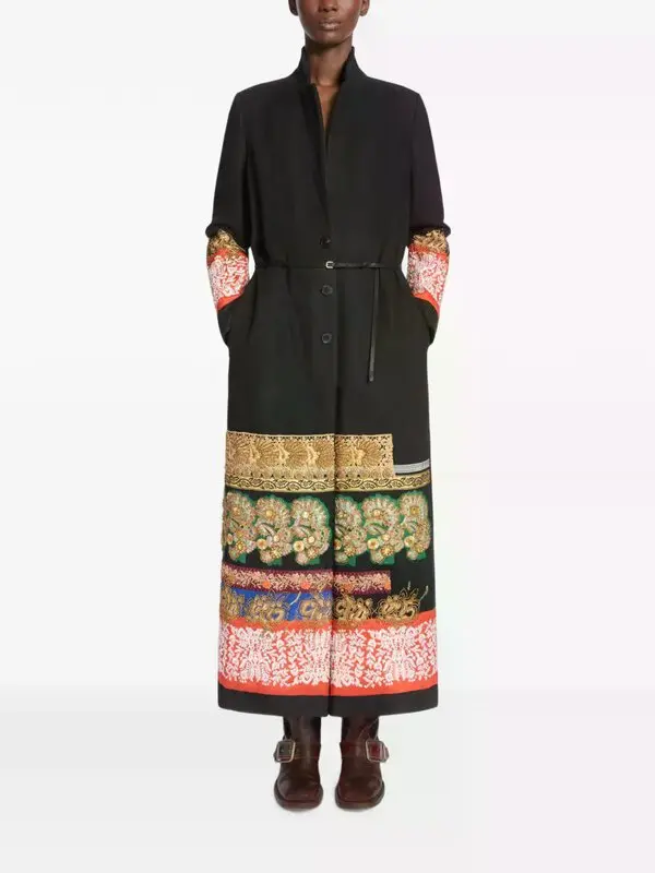 Dries Van Noten Embroidered Wool Coat