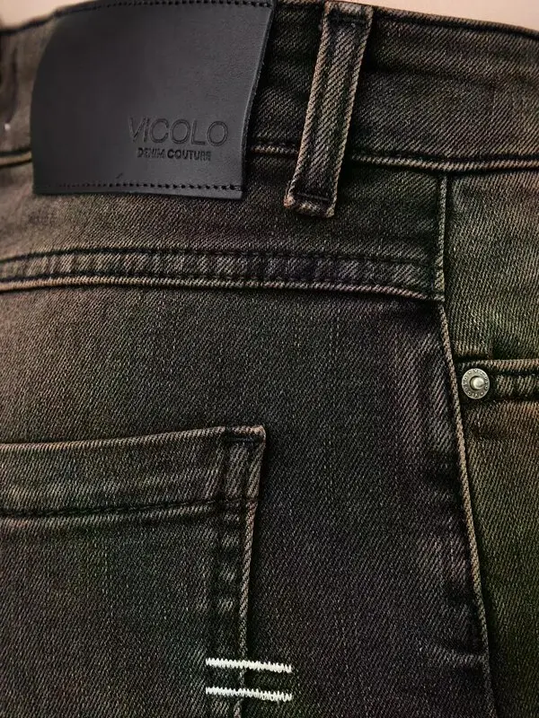 VICOLO Gisele Icon Faded Flared Jeans