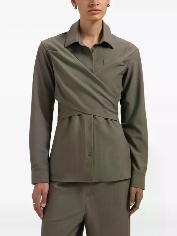 OLAF Wrap-panel Long-sleeve Shirt