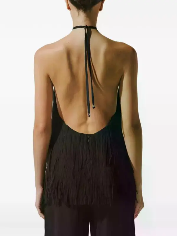 BAOBAB Cloe Fringe-detail Halterneck Top