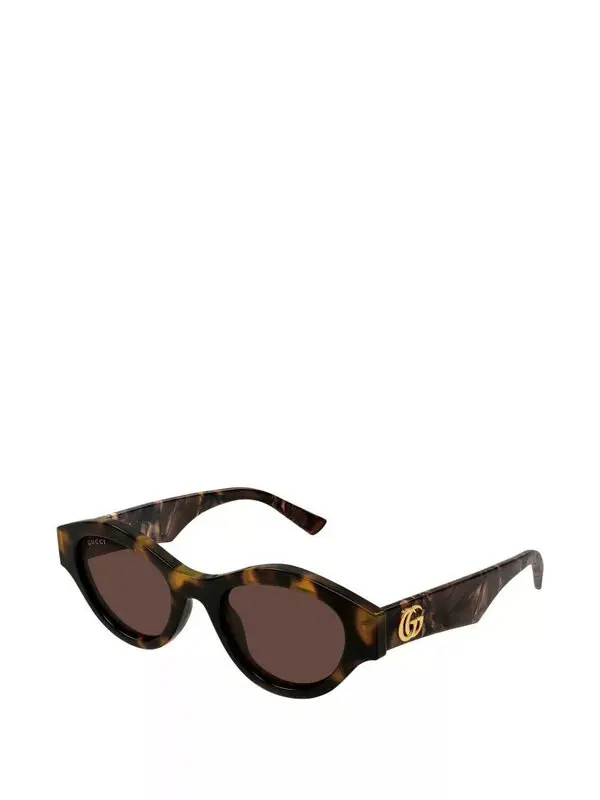 Gucci Double G Geometric-frame Sunglasses