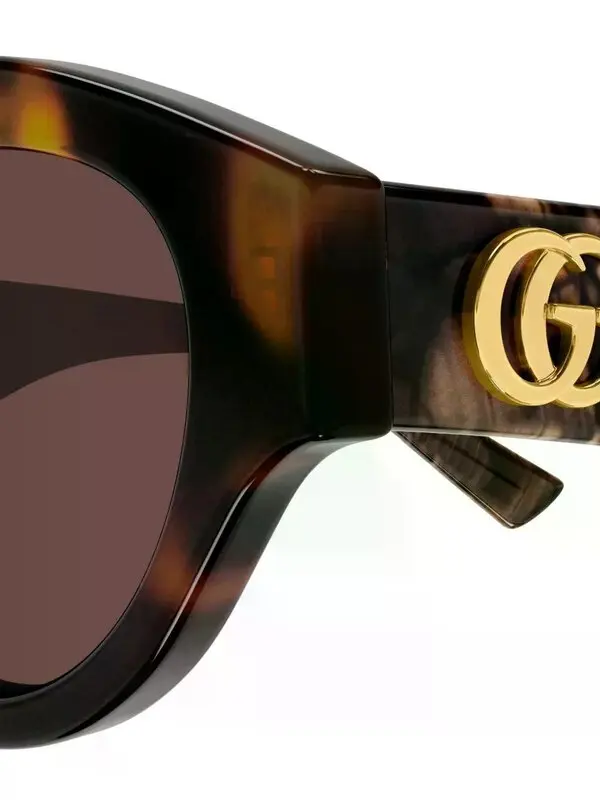 Gucci Double G Geometric-frame Sunglasses