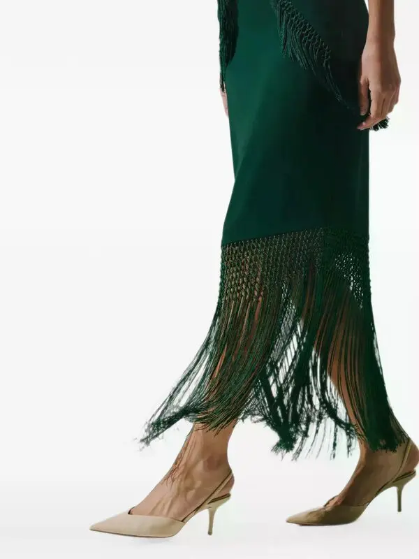 BAOBAB Austin Fringe-detail Maxi Skirt