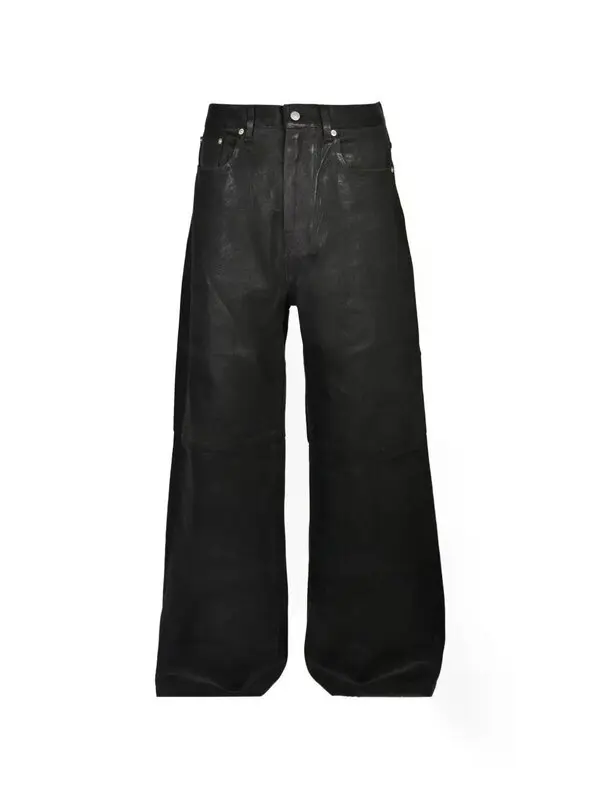 BREATH Coated Flared-hem Jeans