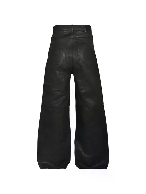BREATH Coated Flared-hem Jeans