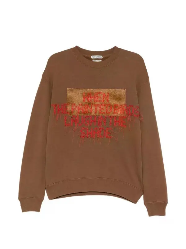 JW Anderson Embroidered-slogan Sweater