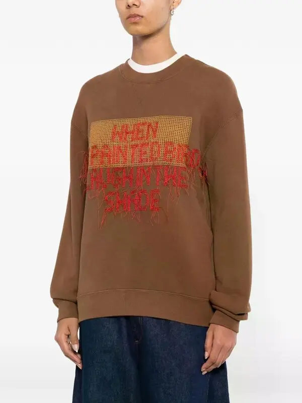 JW Anderson Embroidered-slogan Sweater