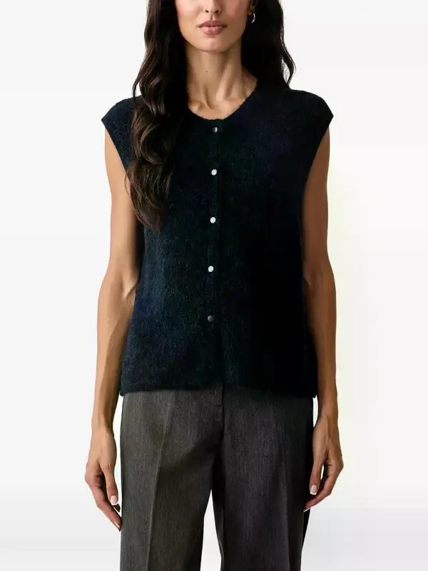 MOS MOSH Almine Button-up Sleeveless Cardigan