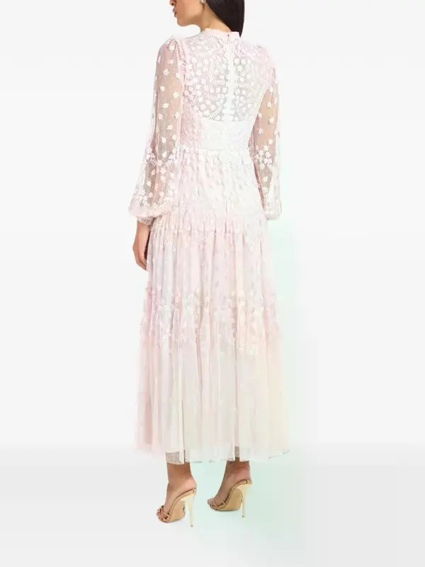 NEEDLE & THREAD Clover Sequin-embellished Maxi Dress