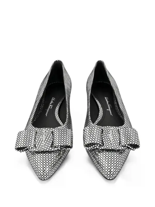 FERRAGAMO Viva Bow-detail Flat Pumps
