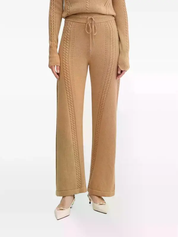 Ermanno Scervino Cable-knit Drawstring Trousers