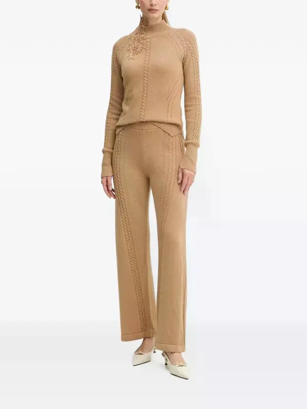 Ermanno Scervino Cable-knit Drawstring Trousers