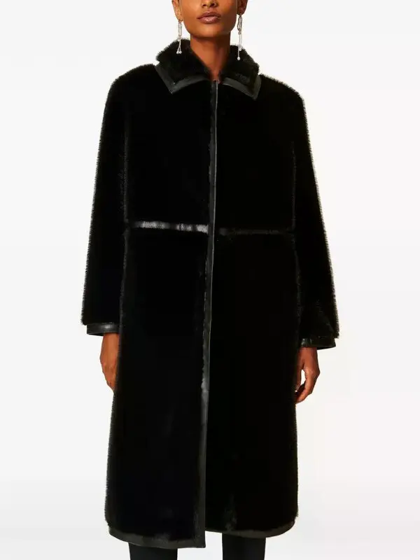 TWINSET Faux Fur Coat With Collar
