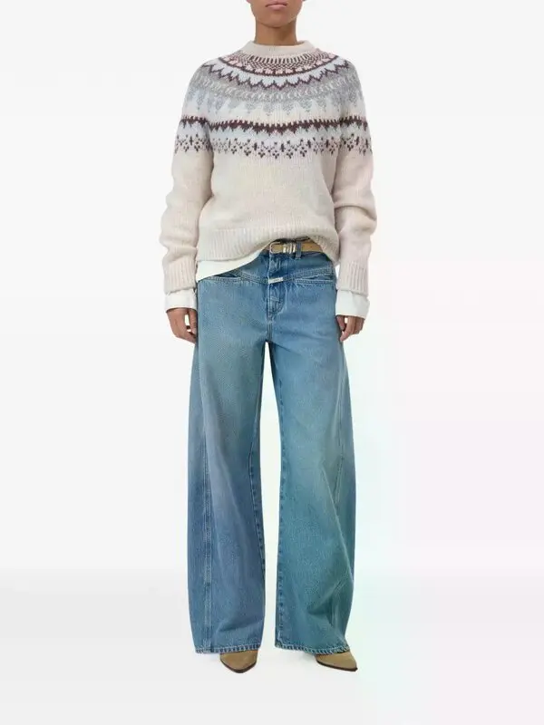 Closed Ribbed-trims Knit Sweater